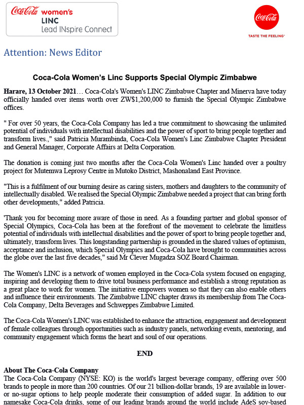 Press Release - Delta Corporation Limited