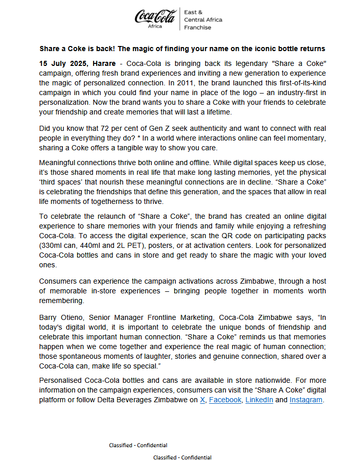 Press Release - Delta Corporation Limited